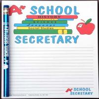 pad-w-pencil 5in.x 8in. color note pad with a pencil